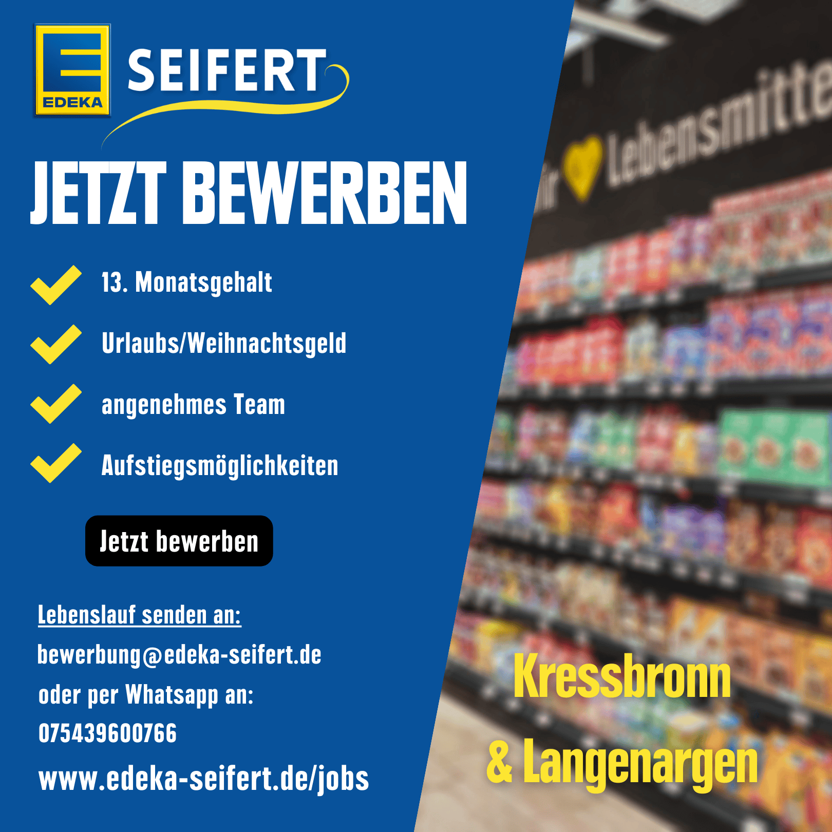 Jobs bei EDEKA Seifert: Supermarkt - Superjobs! - edeka-seifert.de